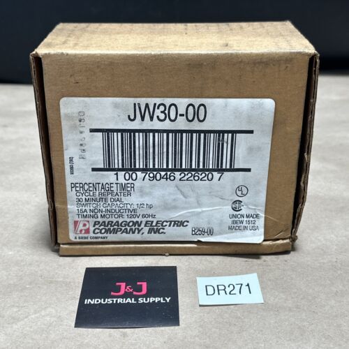NEW IN BOX- Paragon Electric Percentage Timer JW30-00 1/2Hp 30min Dial ...