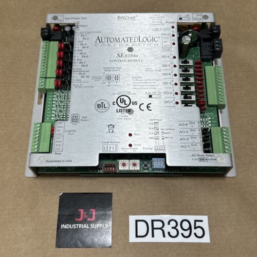 CLEAN PREOWNED- Automated Logic SE6104a BACnet Control Module 24V I/O + WARRANTY - J&J ...