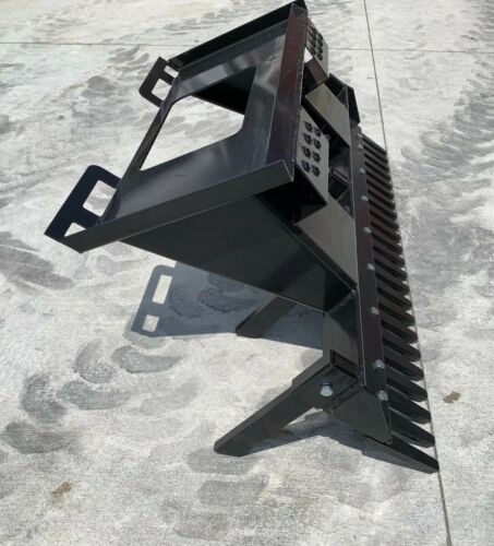 48” Eliminator Scarifier Landscaping Rake Mini Skid Steer Attachment ...
